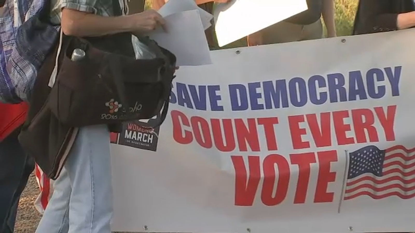 Election 2020: Houstonians protests against Trump's calls to stop vote ...