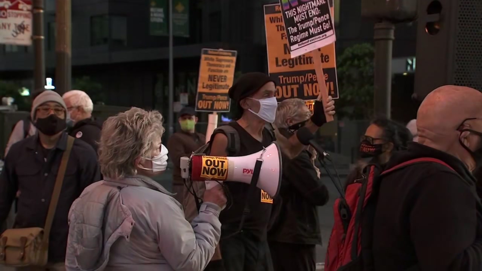 Election 2020: Activists rally outside Twitter, Facebook headquarters ...