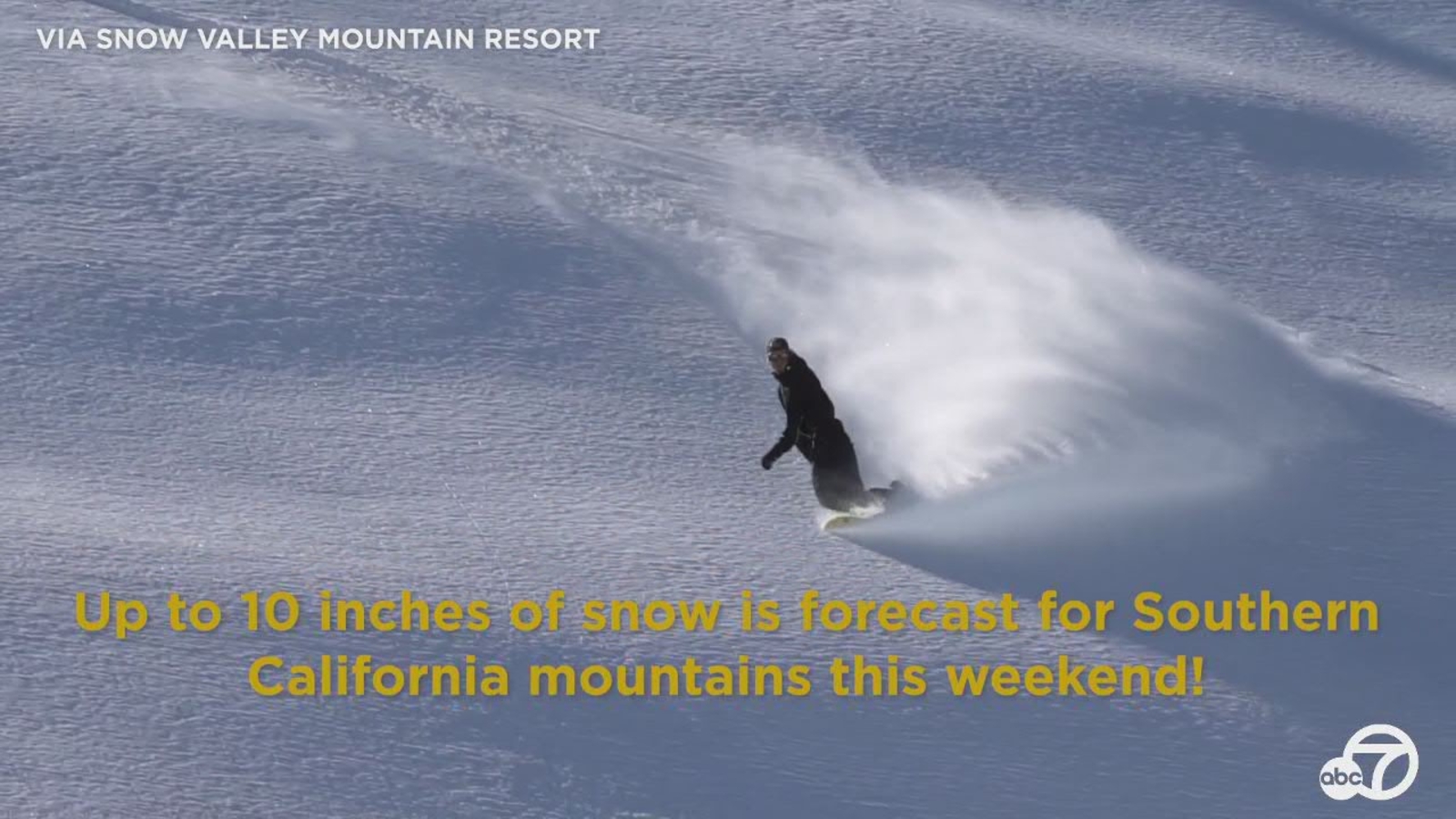 Nearly a foot of snow expected in SoCal mountains this weekend - ABC7 ...