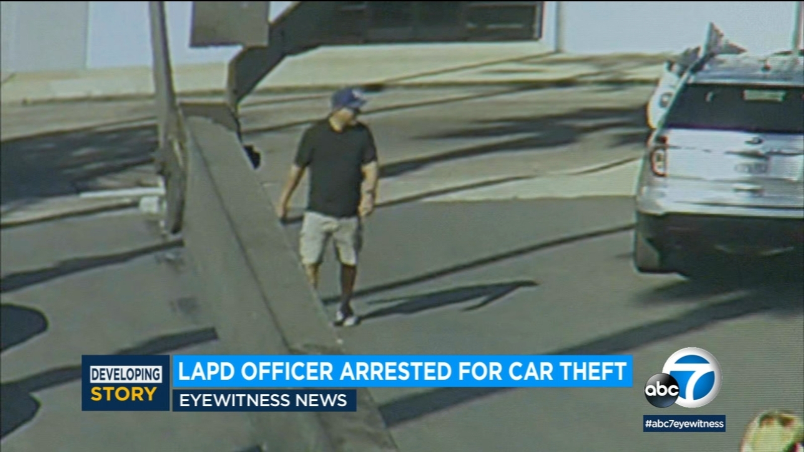LAPD officer arrested: Surveillance video released of officer allegedly ...