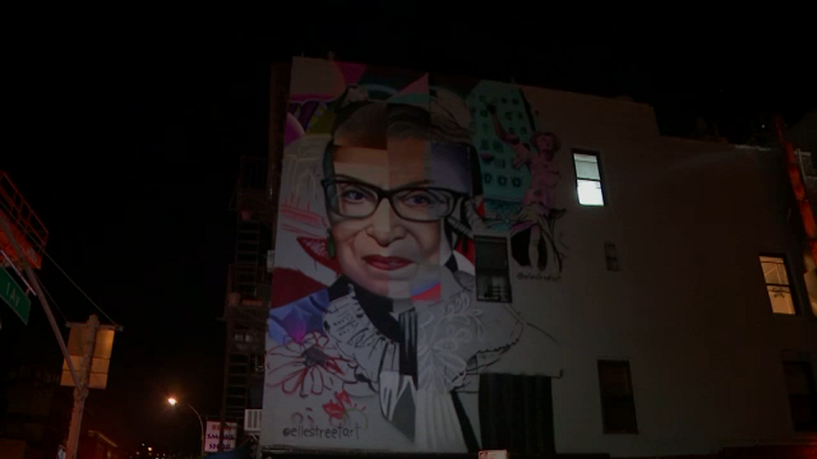 New mural honoring RBG going up in East Village, NYC - ABC7 New York