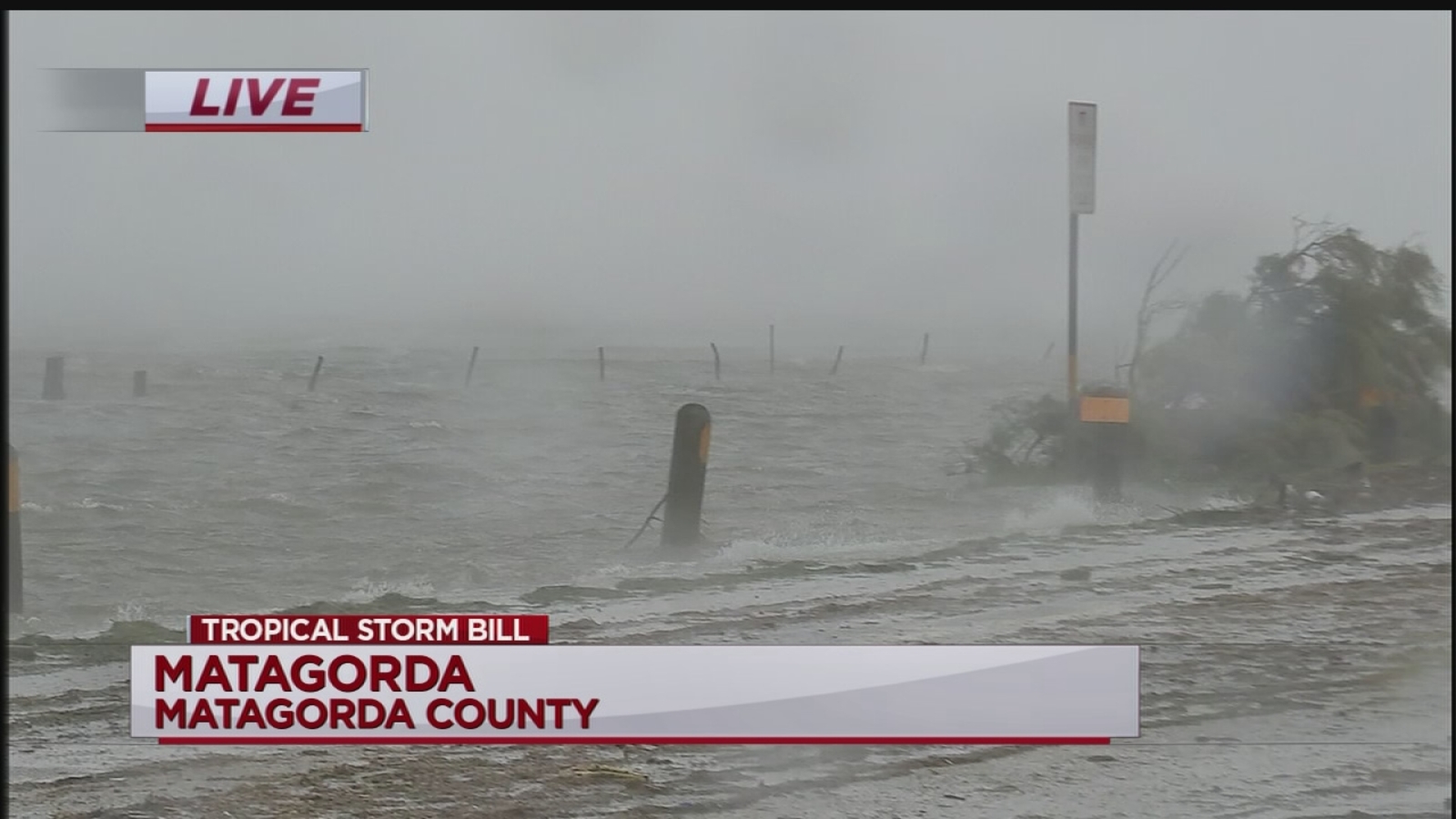 Tropical Storm Bill Brings More Rain To Matagorda Abc13 Houston