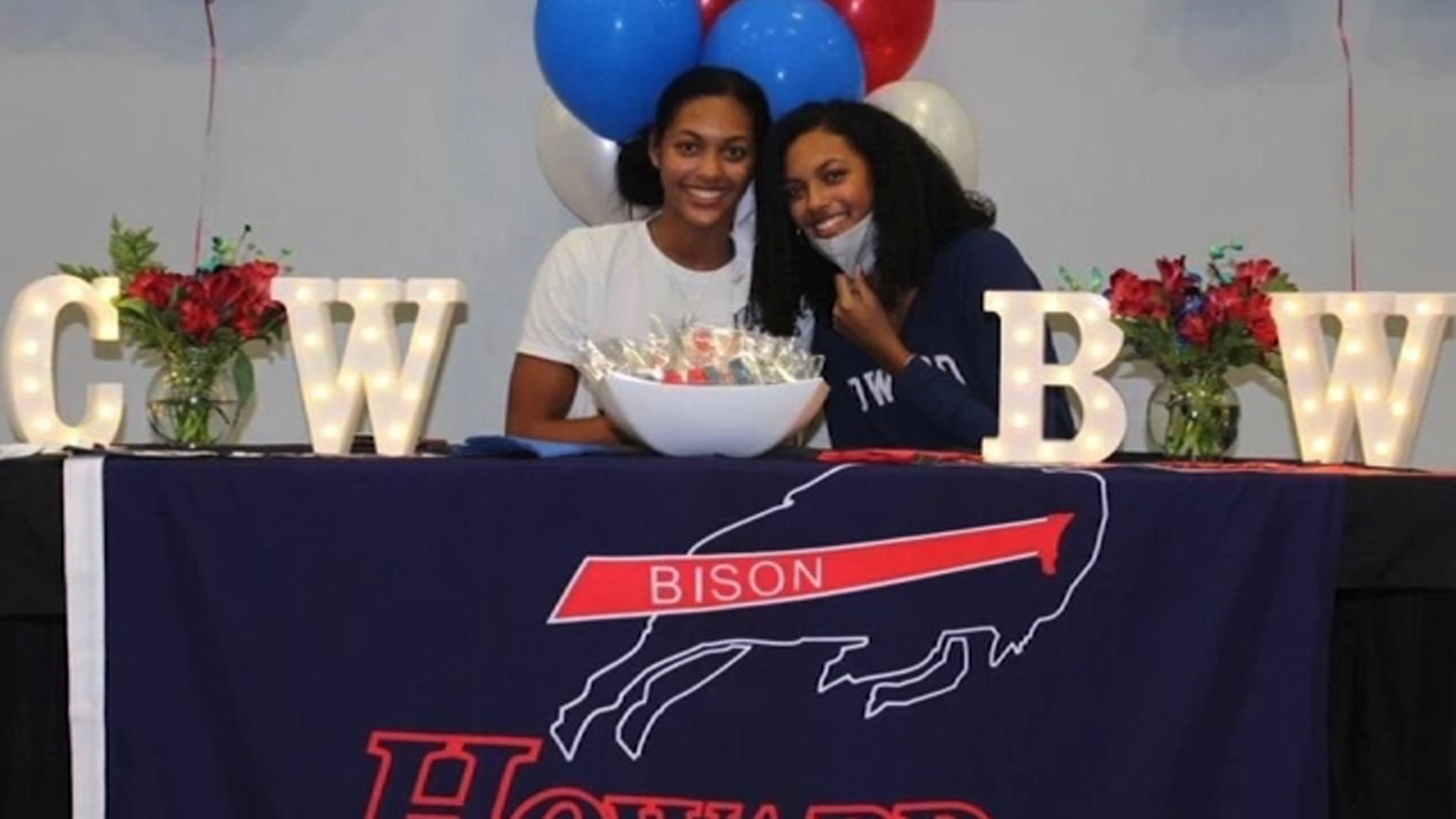 Twin volleyball stars Bria and Cimone Woodard choose Howard University over Texas A&M - ABC13 ...