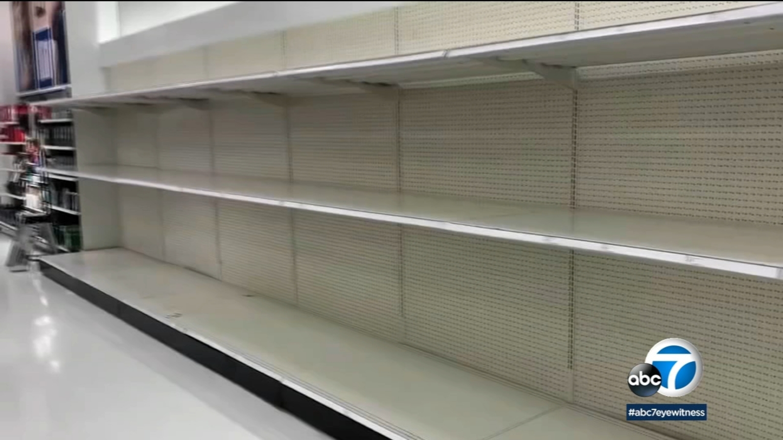 SoCal shoppers anxious about COVID-19 lockdown clear store shelves ...