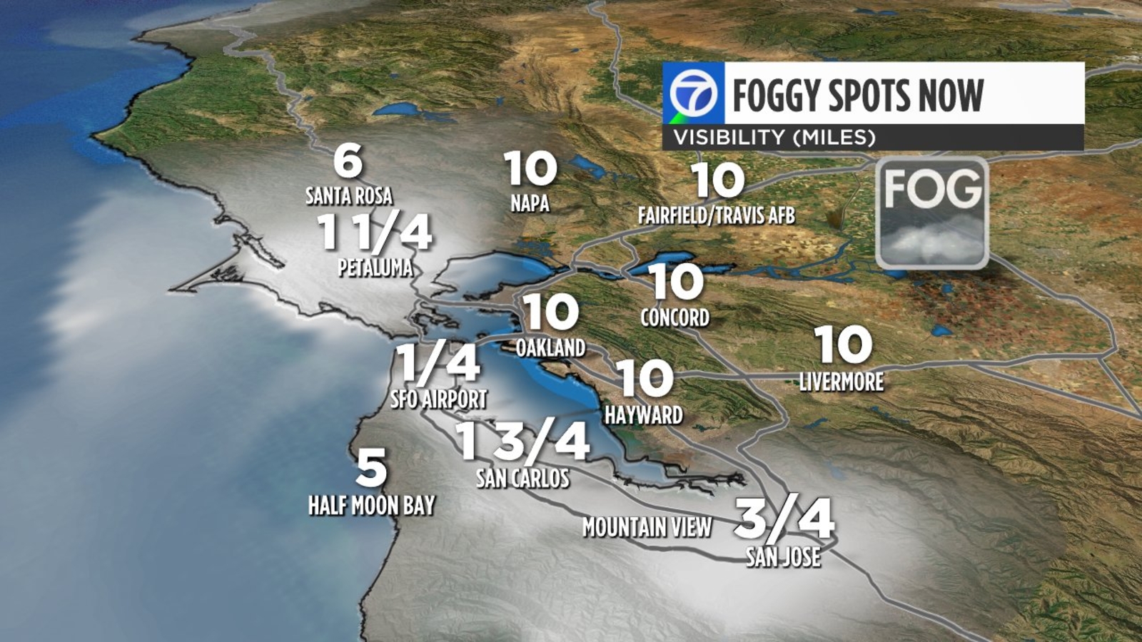 Weather Map San Francisco Bay Area - Map