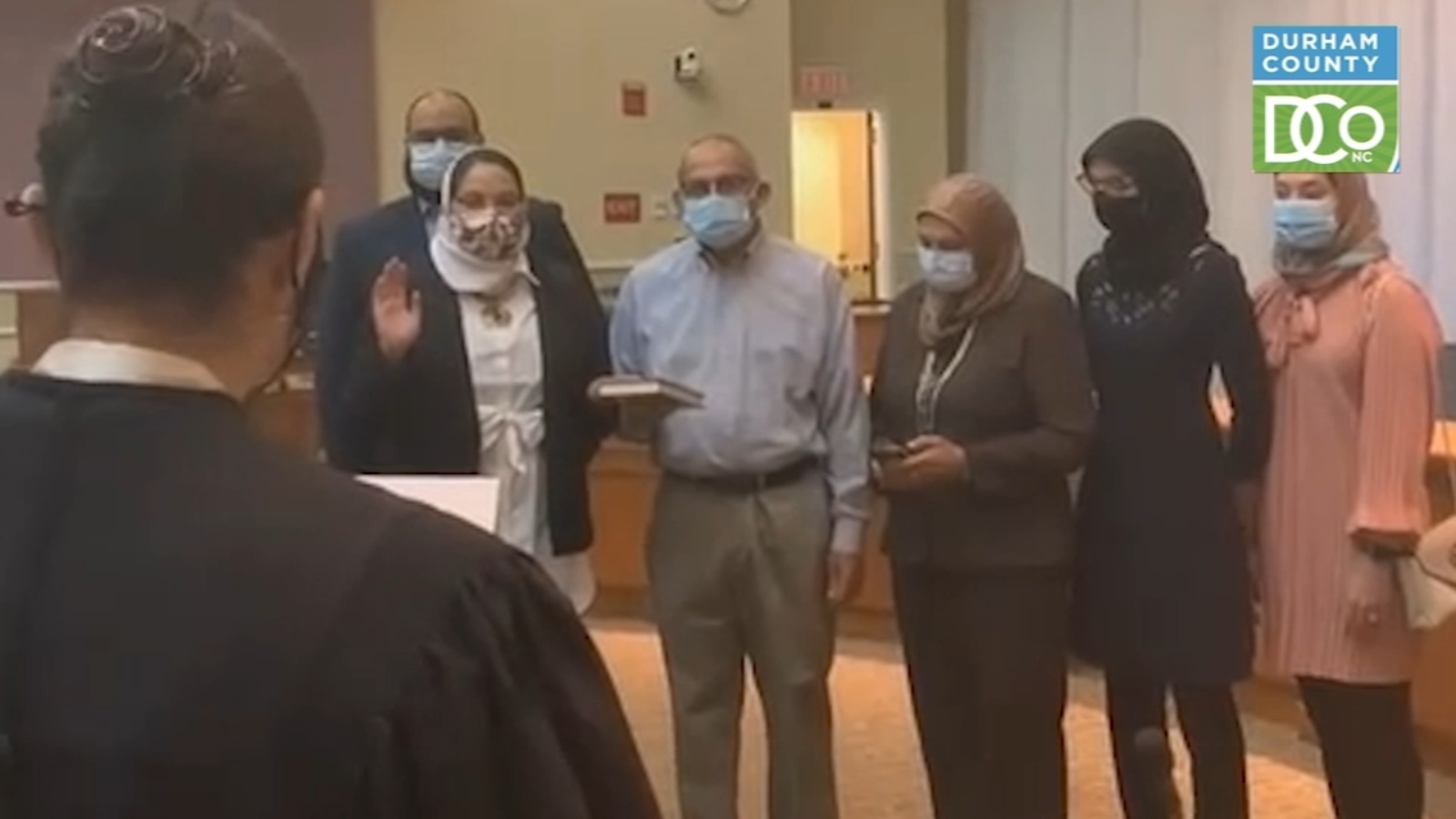First all-female Durham County Commission sworn into office - ABC11 ...