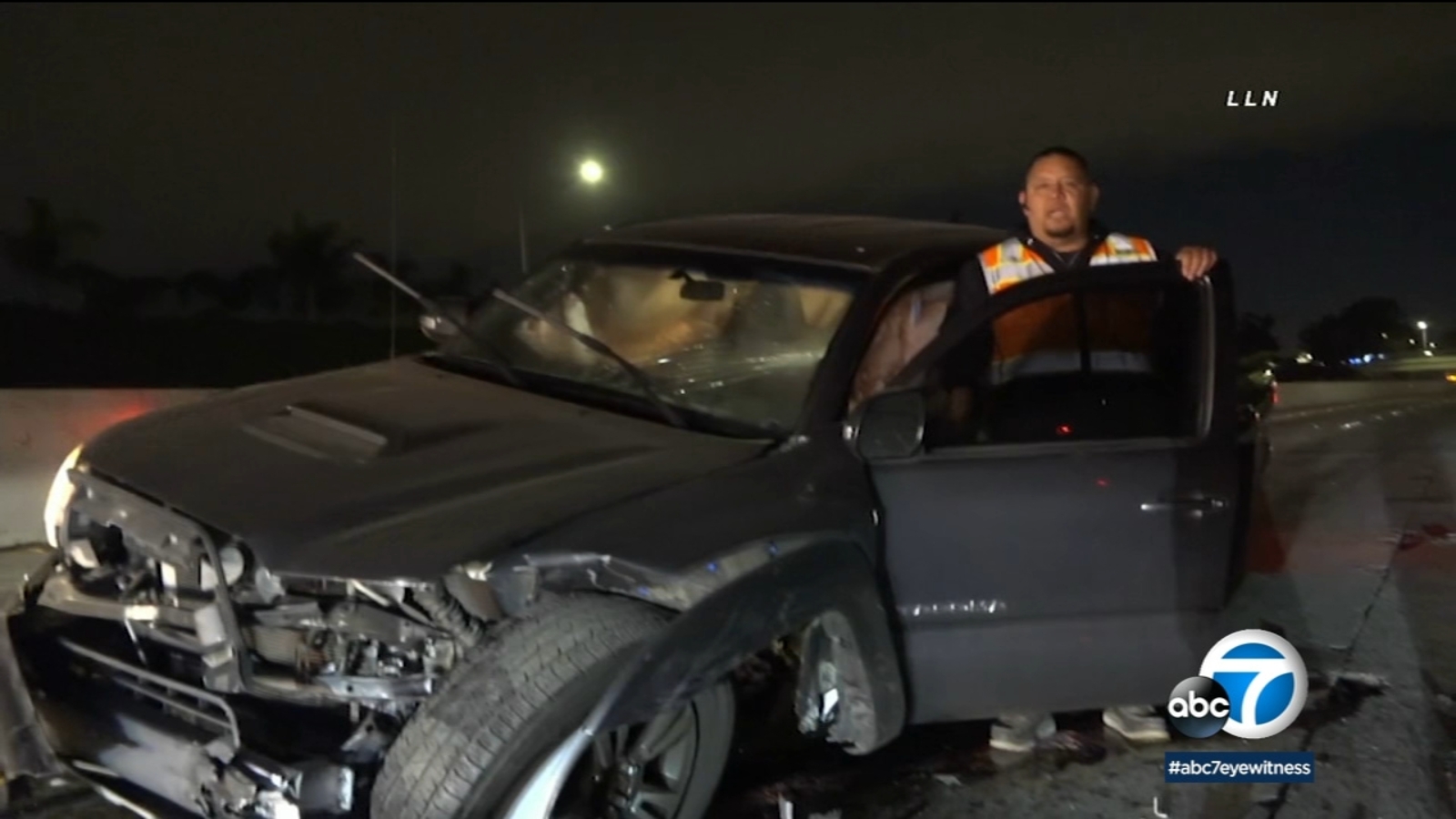 Series of violent crashes on 60 Freeway in Rowland Heights caught on ...