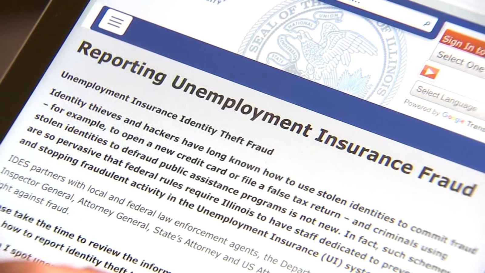 IDES website Illinois unemployment fraud reporting link disappears ...