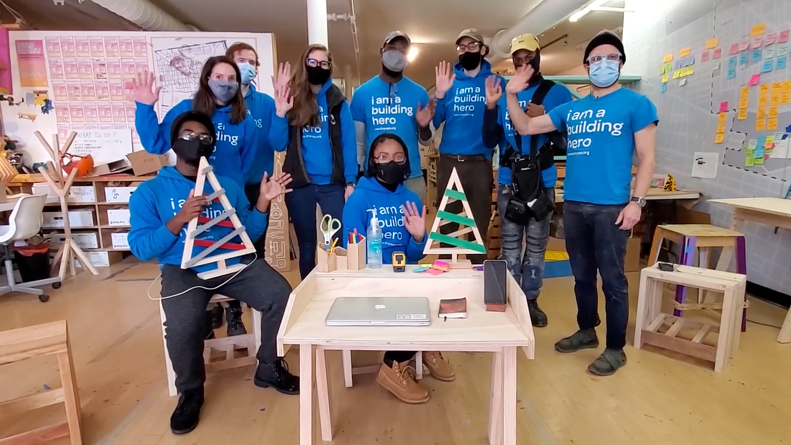 'Building Heroes' craft miniature desks for Philadelphia students ...