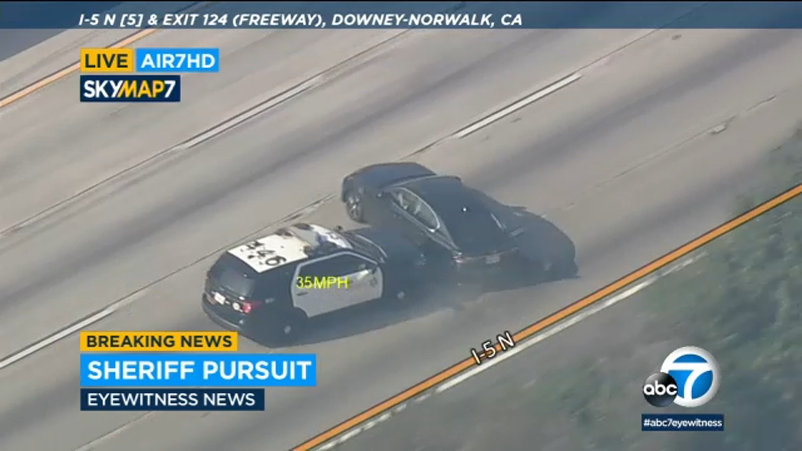 Pursuit involving multiple suspects ends with PIT maneuver on Southern ...