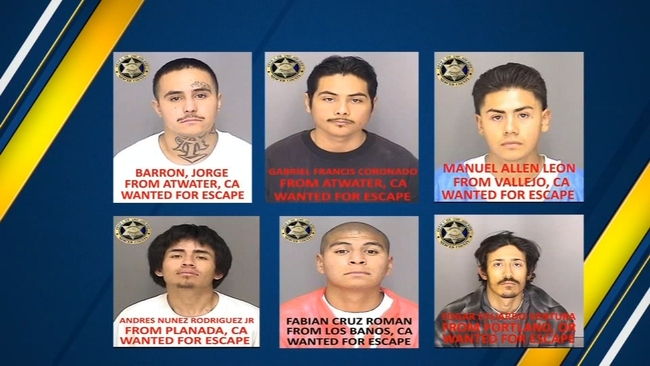 Six inmates escape from Merced County Jail using homemade rope - ABC30 ...