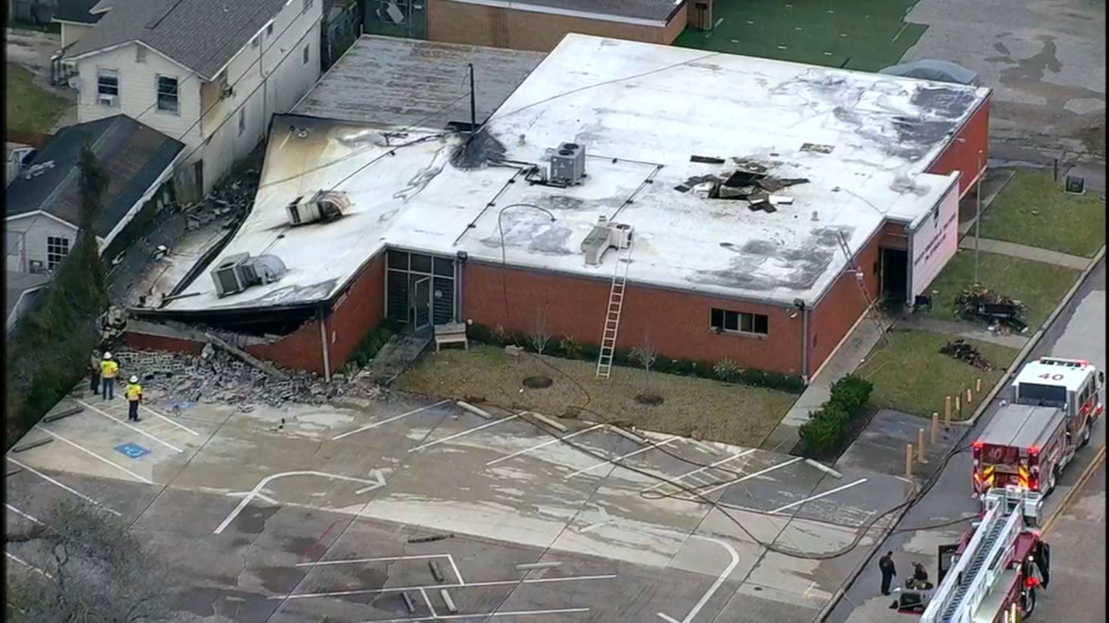 HFD responds to gas explosion at Houston Federation of Teachers ...