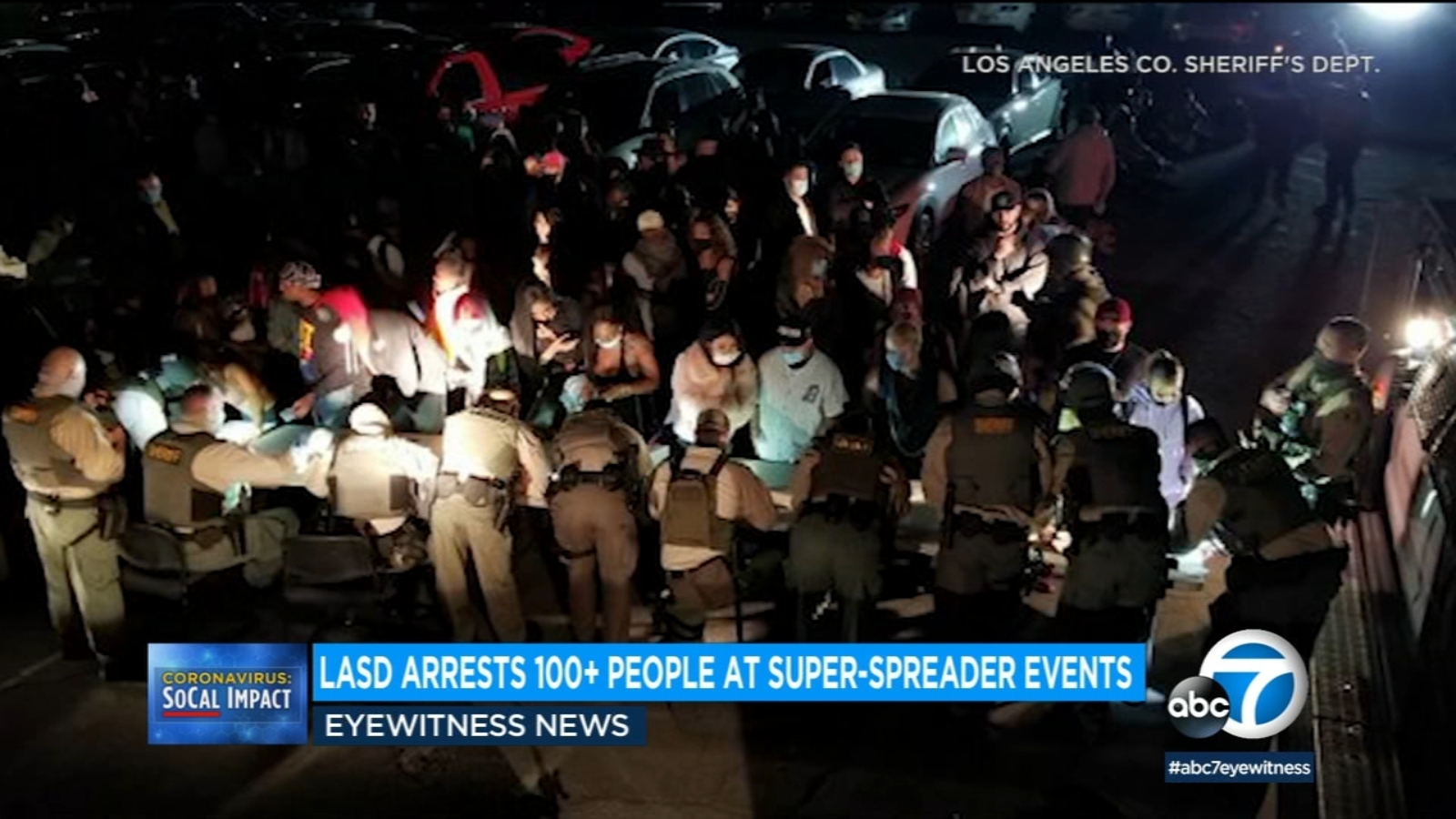 LASD arrests 137 at 3 separate 'super-spreader' underground parties ...